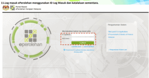 ePerolehan MOF - Cara Daftar & Login Masuk Pembekal